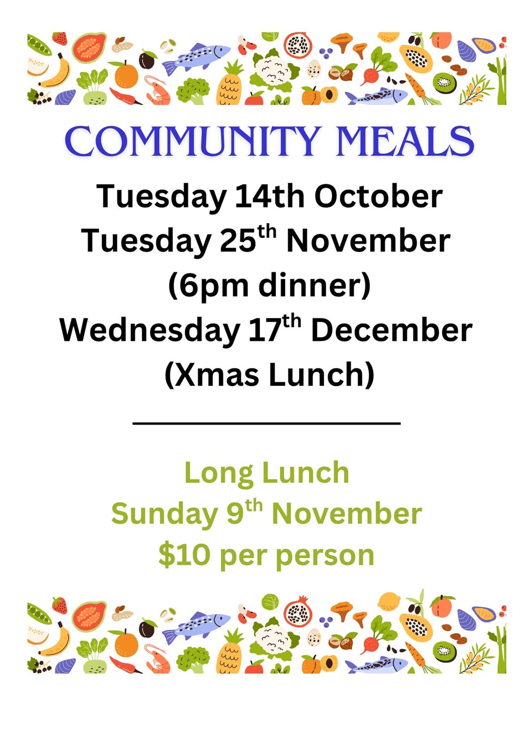 Community Lunch – YARRAM Neighbourhood House
